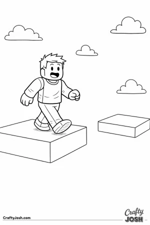 68 Easy Roblox printables Free PDF Printable Coloring Pages from Crafty ...